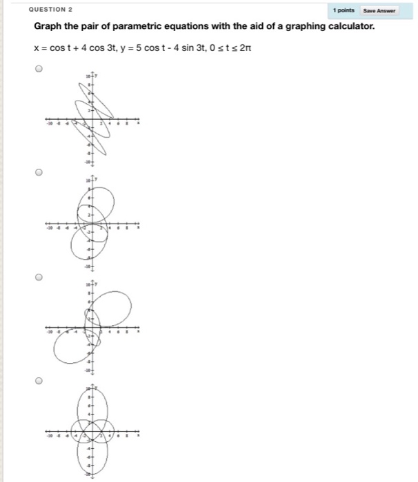 Solved Graph the pair of parametric equations with the aid | Chegg.com