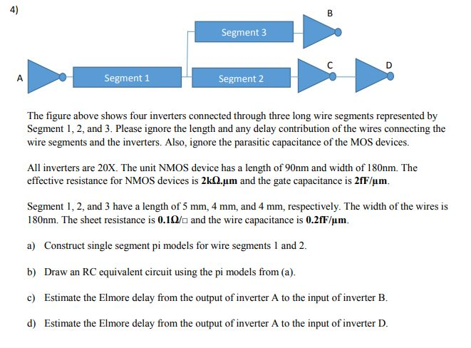 Solved 4) Segment3 Segment 1 Segment2 The figure above shows | Chegg.com