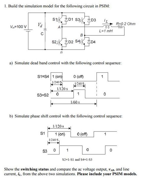 1. Build the simulation model for the following | Chegg.com