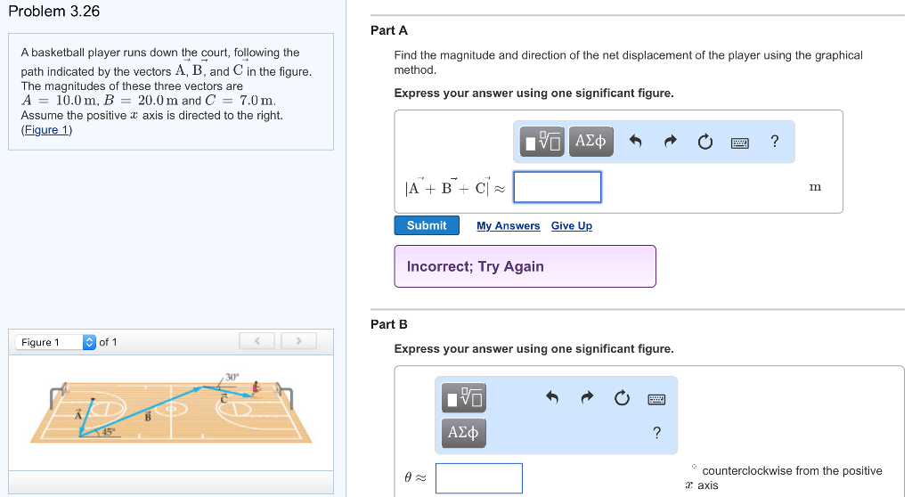 Solved A basketball player runs down the court, following | Chegg.com