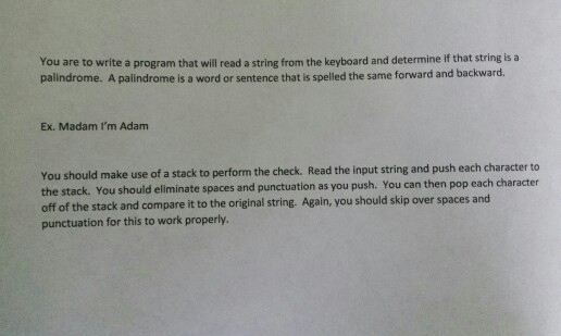 Solved You Are To Write A Program That Will Read A String 8312