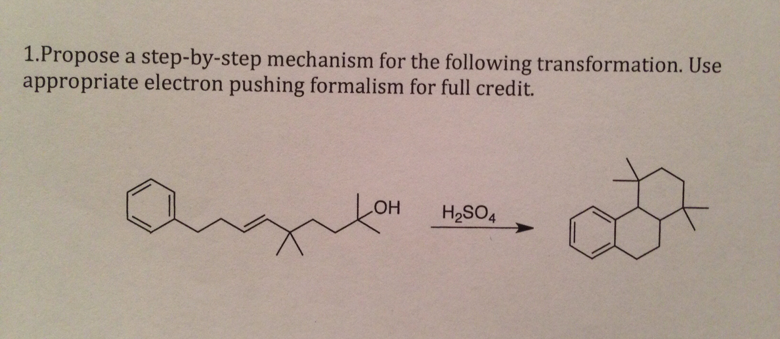 Propose a step-by-step mechanism for the following | Chegg.com