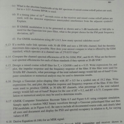 Solved Wireless Communications (2nd edition) by T.S. | Chegg.com