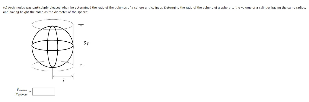 Solved Archimedes (ca. 287-212 C.) was able to use clever | Chegg.com