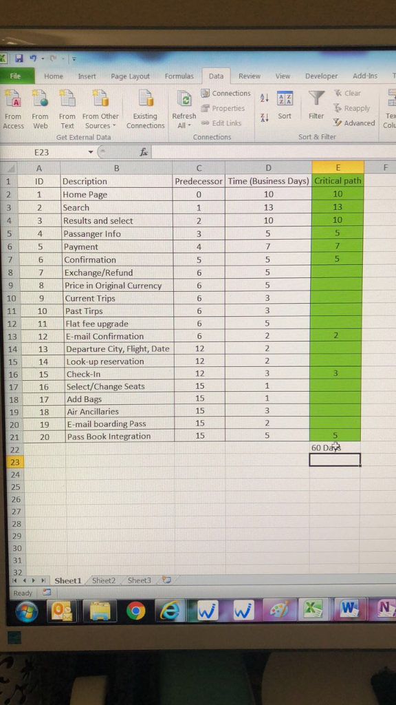 Solved Home Insert Page Layout Formulas Data Review View | Chegg.com