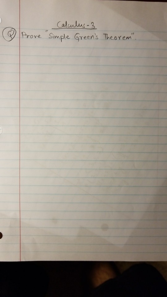 Solved Prove Simple Gren's Theorem | Chegg.com