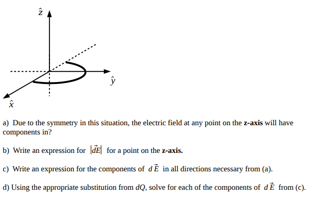 Solved Consider a positive uniformly charged half ring with | Chegg.com
