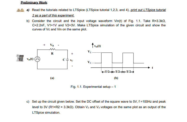 Solved a) Read the tutorials related to LTSpice (LTSpice | Chegg.com