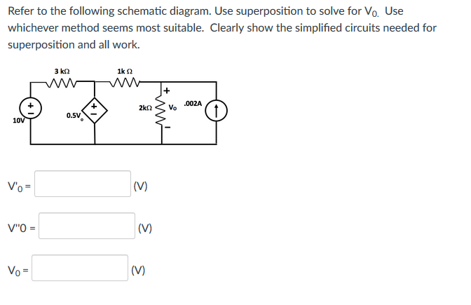 Solved Refer to the following schematic diagram. Use | Chegg.com