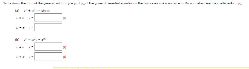 Solved Write down the form of the general solution y =yc+yp | Chegg.com Solved Write down the form of the general solution y =yc+yp | Chegg.com