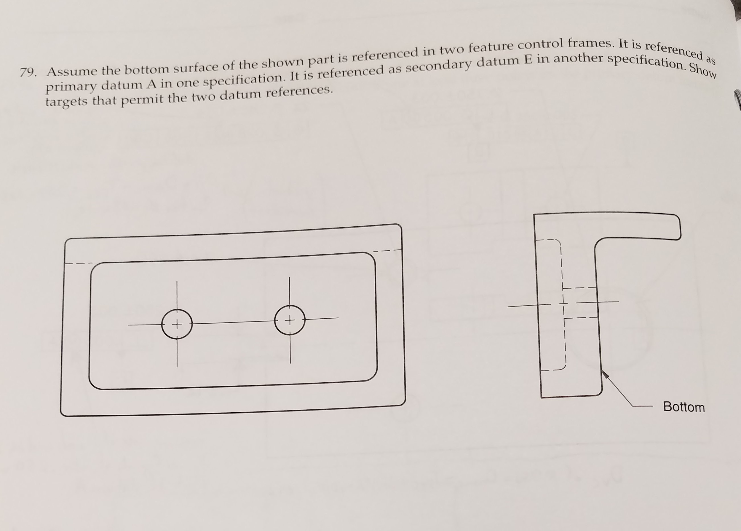 Solve the following Geometric, dimensioning and | Chegg.com