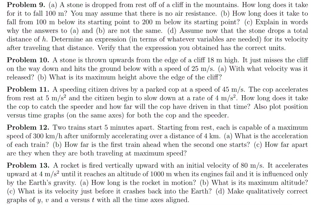 Solved If the average velocity of an object is zero in some | Chegg.com