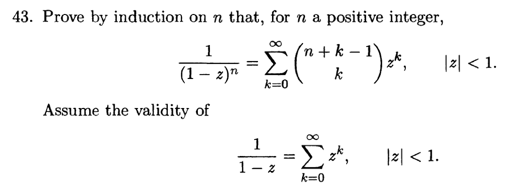 Solved Prove by induction on n that, for n a positive | Chegg.com