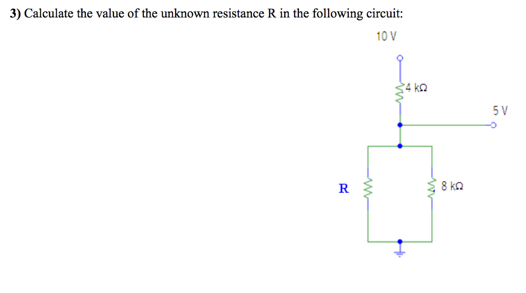 Solved Calculate the value of the unknown resistance R in | Chegg.com