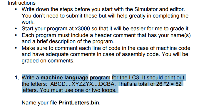 Instruction:s Write down the steps before you start | Chegg.com