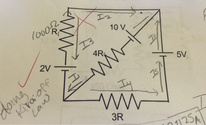 Solved For the circuit below, the value of R is 1000 ohms. | Chegg.com