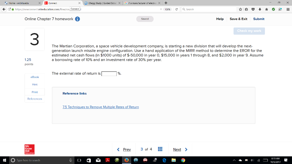 Solved Home -wichitaesu × O Chegg Study l Guided Solut | G | Chegg.com