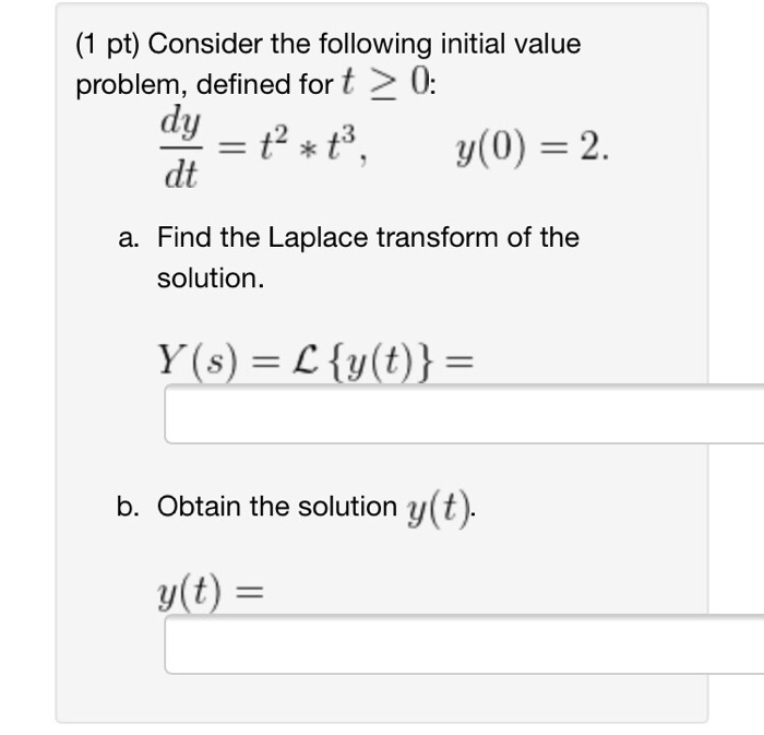 Solved Consider the following initial value problem, defined | Chegg.com
