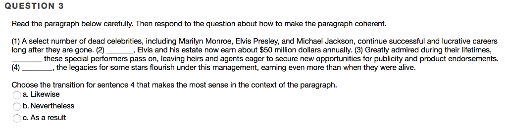 Solved QUESTION 1 Read the paragraph below carefully. Then | Chegg.com
