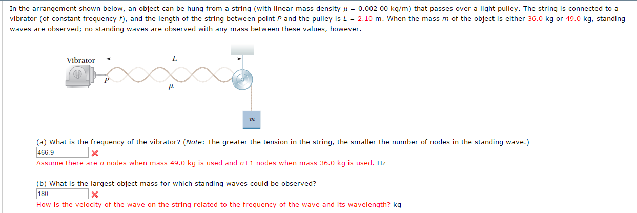 Solved In the arrangement shown below, an object can be hung | Chegg.com