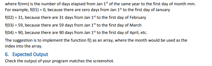 Solved Your program should implement the following: 1. Date | Chegg.com