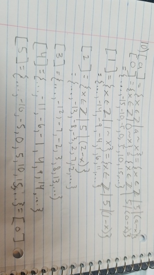 Solved 10. Let the equivalence relation R on Z be defined | Chegg.com