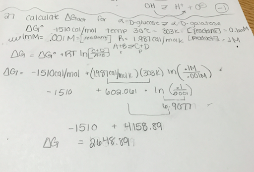 Solved Did I do this right? Find Delta G act for | Chegg.com