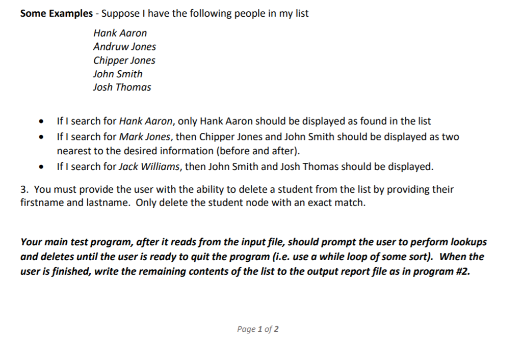 CS221: Data Structures Due: At beginning of class on | Chegg.com