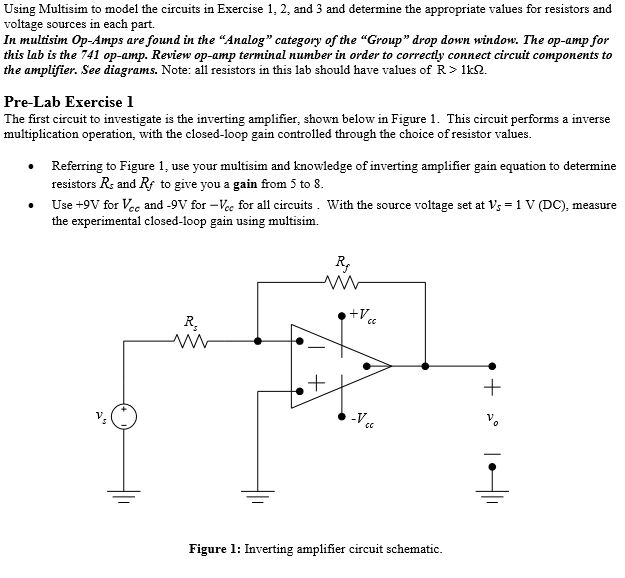Solved Using Multisim to model the circuits in Exercise 1,2, | Chegg.com
