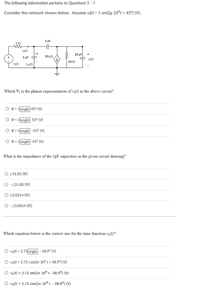 Solved The following information pertains to Questions 5-7 | Chegg.com