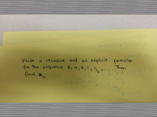 Solved Write a recursive and an explicit formula for the | Chegg.com