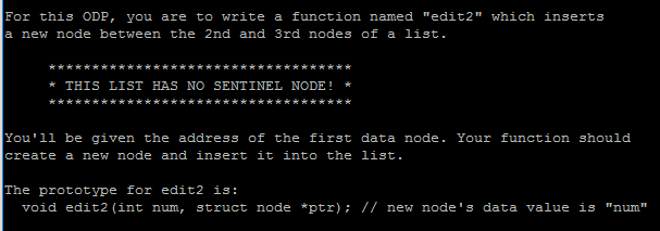 Solved Write a function that can insert a new node between | Chegg.com