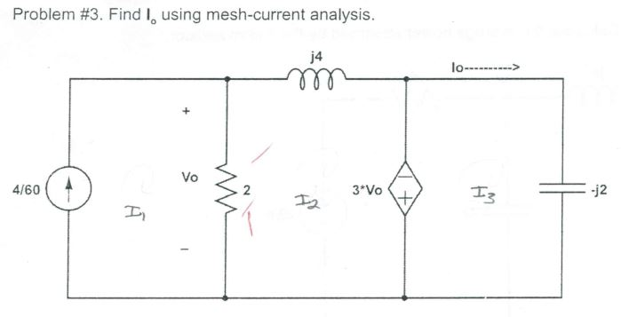 Solved Find I_o using mesh-current analysis. | Chegg.com