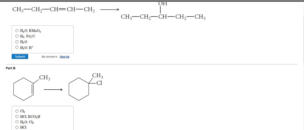 Solved CH3 CH CH CH O H2O, KMno. O H2, Pd/C H20 O H2O, H+ | Chegg.com