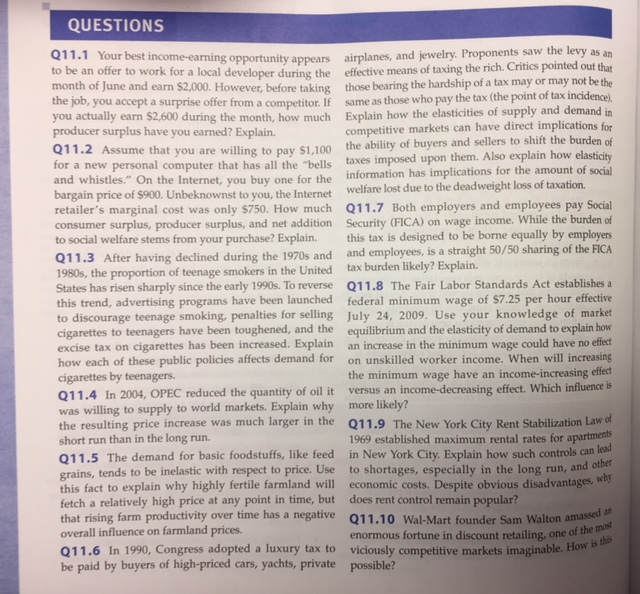 Solved Choose a question from page 440 (from questions 11.1 | Chegg.com