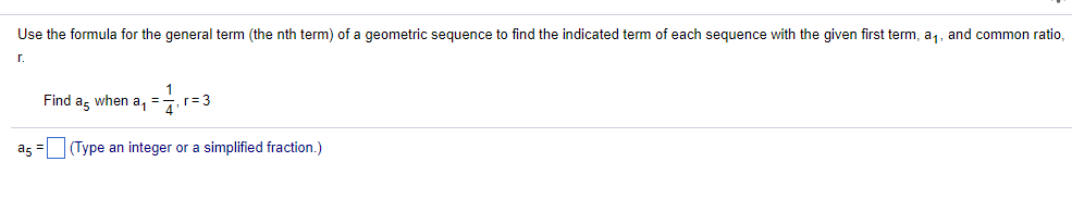 Solved Use the formula for the general term (the nth term) | Chegg.com