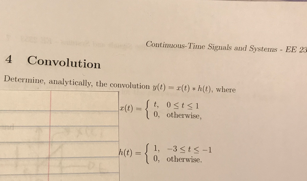 Solved Continuous-Time Signals and Systems - EE 23 4 | Chegg.com