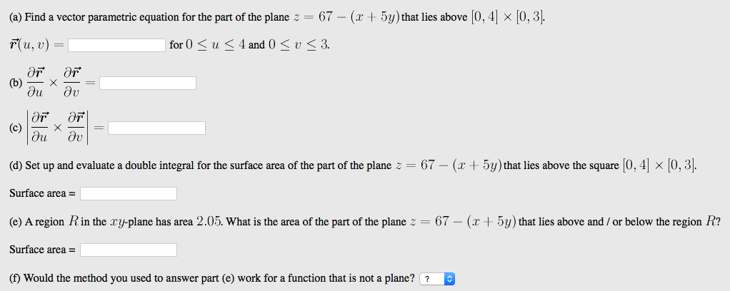 Solved (a) Find a vector parametric equation for the part of | Chegg.com