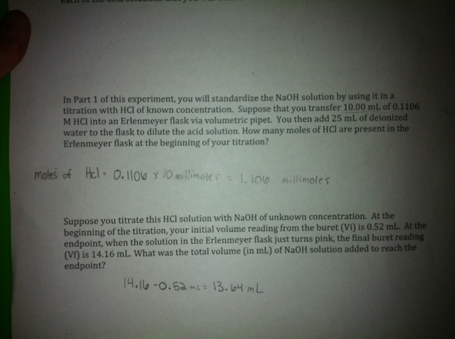 Solved How many moles of NaOH were used to reach this | Chegg.com