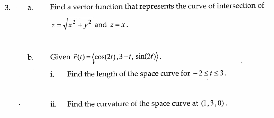 Solved Find a vector function that represents the curve of | Chegg.com