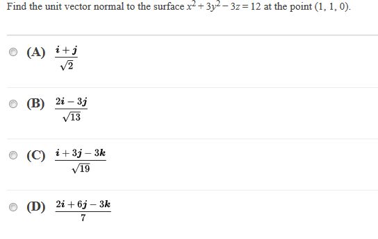 Solved Find the unit vector normal to the surface x2 + | Chegg.com