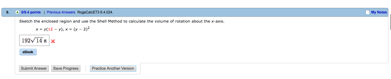 Solved Sketch the enclosed region and use the Shell Method | Chegg.com