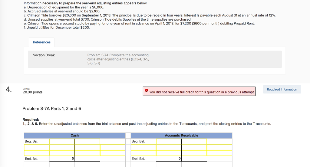 Solved Problem 3-7A Complete the accounting cycle after | Chegg.com