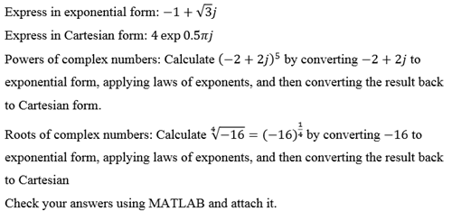 Solved Express in exponential form: Express in Cartesian | Chegg.com