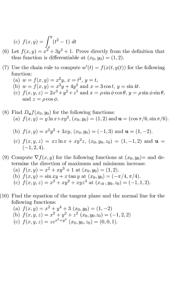 Solved oif (x,3) - (0,0) df df (4) Use the definition of | Chegg.com