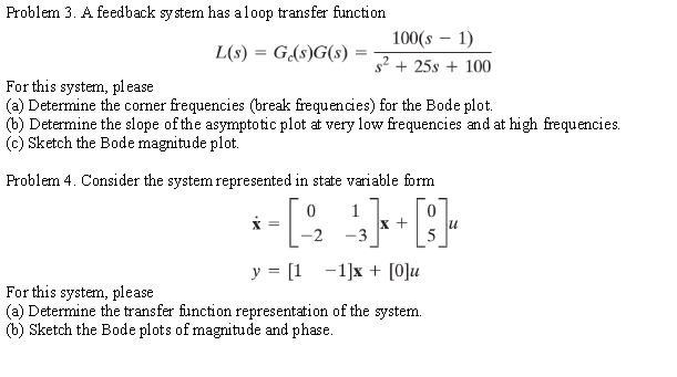 Solved A feedback system has a loop transfer function L(s) = | Chegg.com