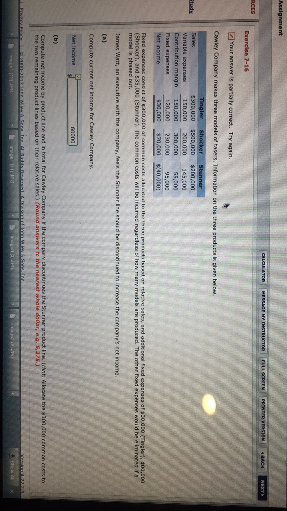 Solved Assignment RCES Sales CALCULATOR MESSAGE MY | Chegg.com