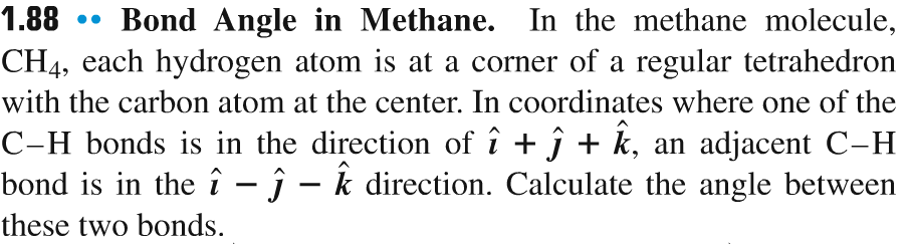 Solved Bond Angle in Methane. In the methane molecule, CH_4 | Chegg.com