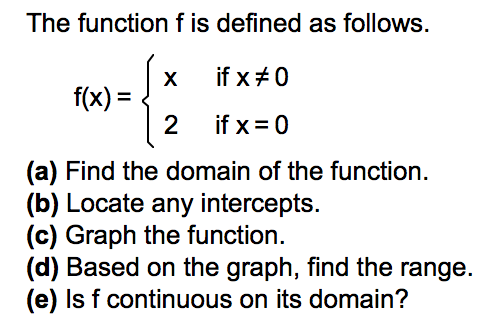 Solved Consider the following function 5x 3 X 1 f(x) if 1 sx | Chegg.com