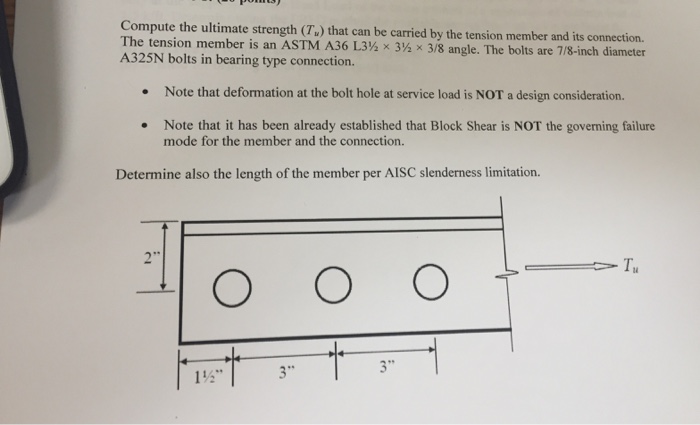 Solved Compute the ultimate strength (T ) that can be | Chegg.com